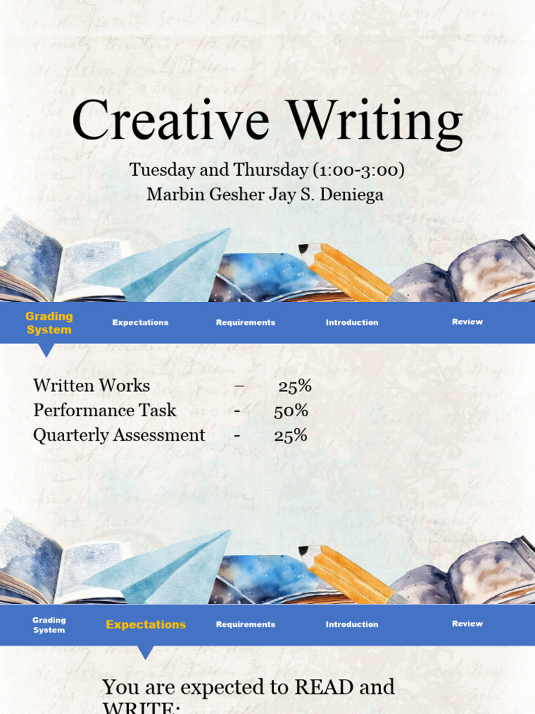 Creative Writing | PDF | Poetry | Narrative