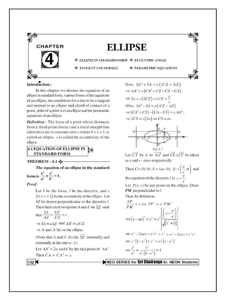 14) Ellipse | PDF