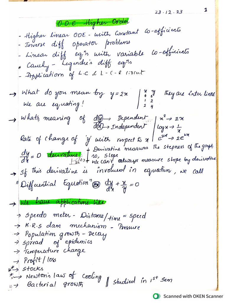 Math III Higher Order de | PDF