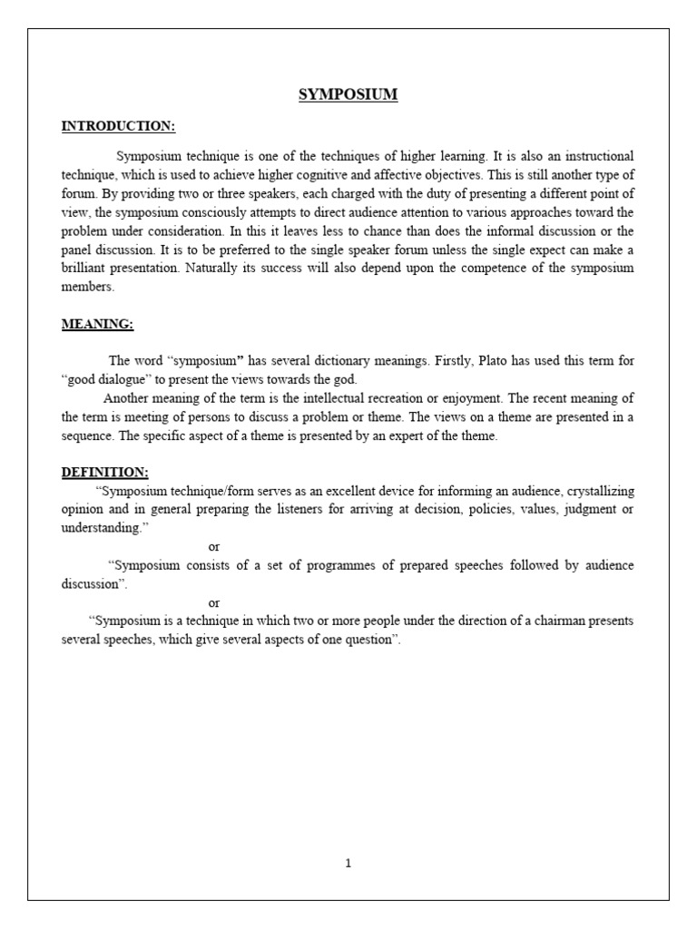 SYMPOSIUM | PDF | Nursing | Symposium (Plato)