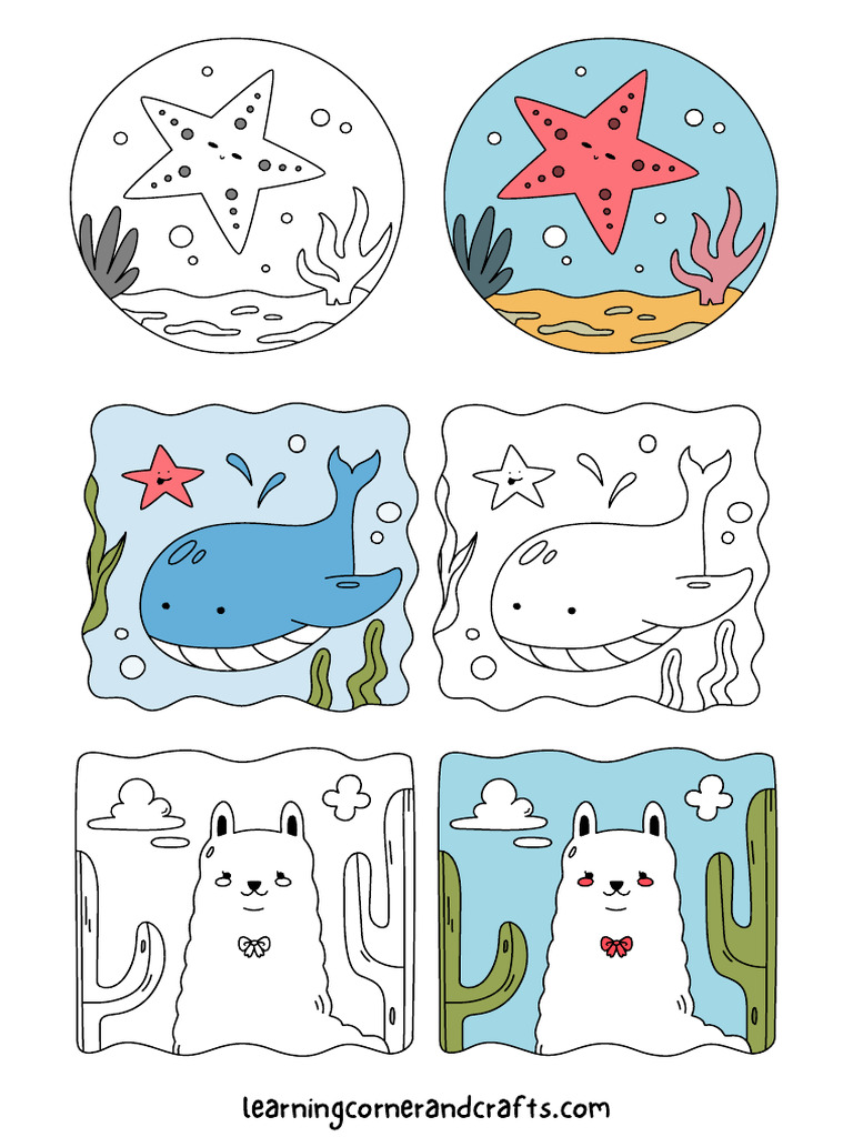 Animals Coloring Worksheet | PDF