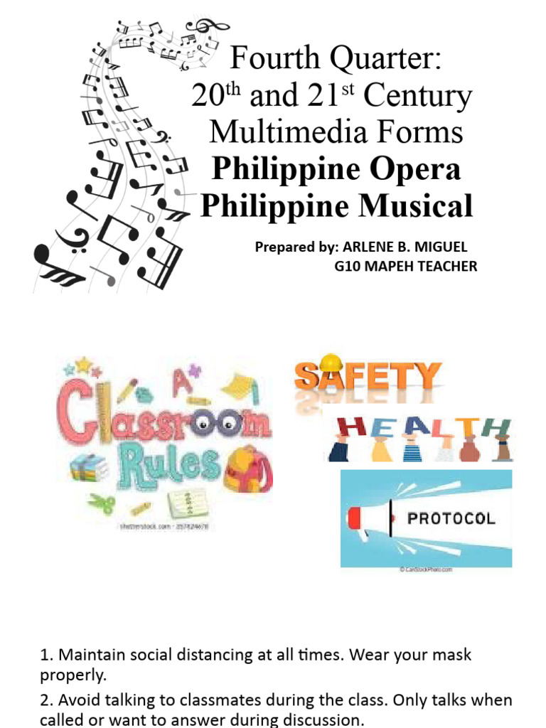 Q4 Music Lesson1 2 Philippine Opera Philippine Musical | PDF | Opera ...