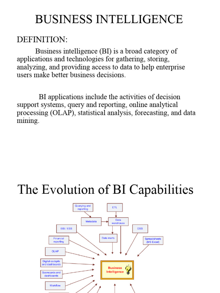 Business Intelligence | PDF | Business Intelligence | Analytics