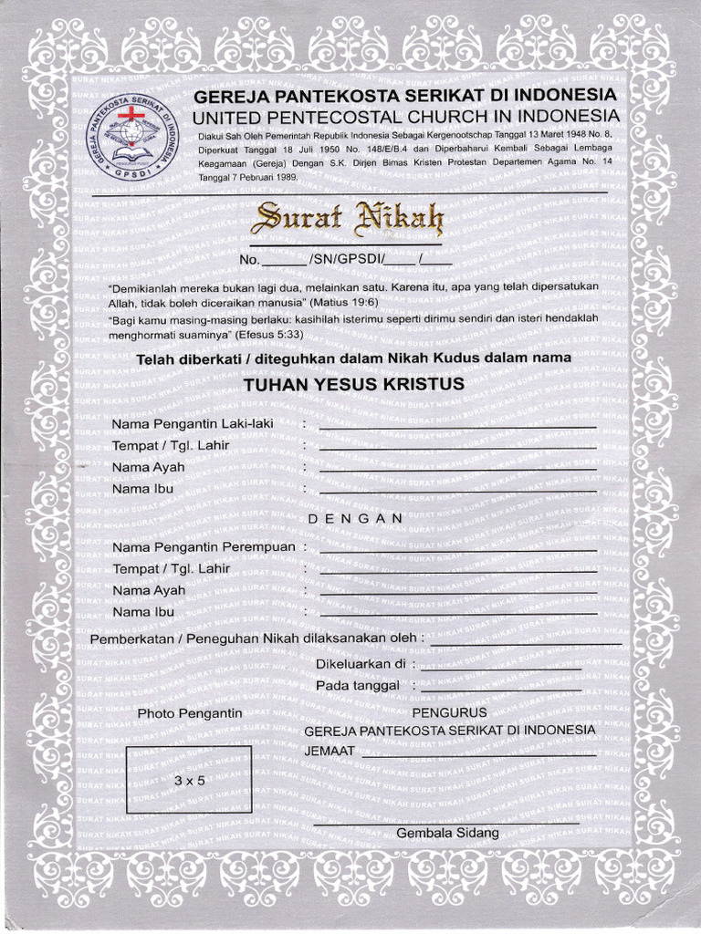 Surat Nikah Scan Pdf