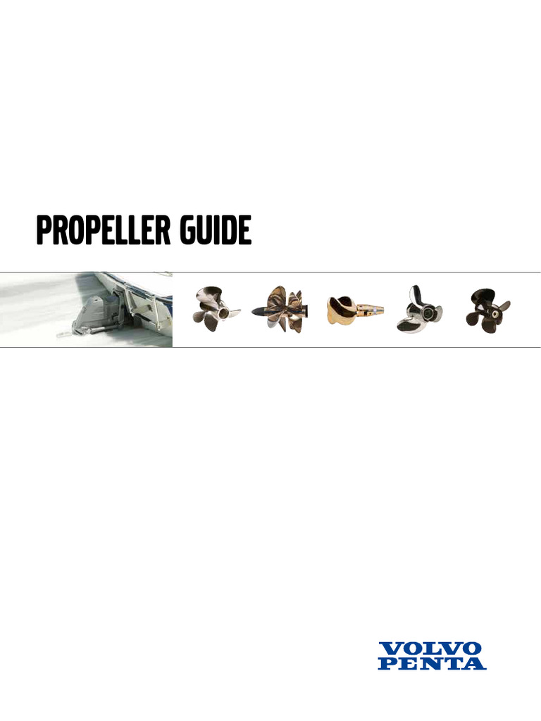 Volvo Propeller Guide | PDF | Propeller | Mechanical Engineering