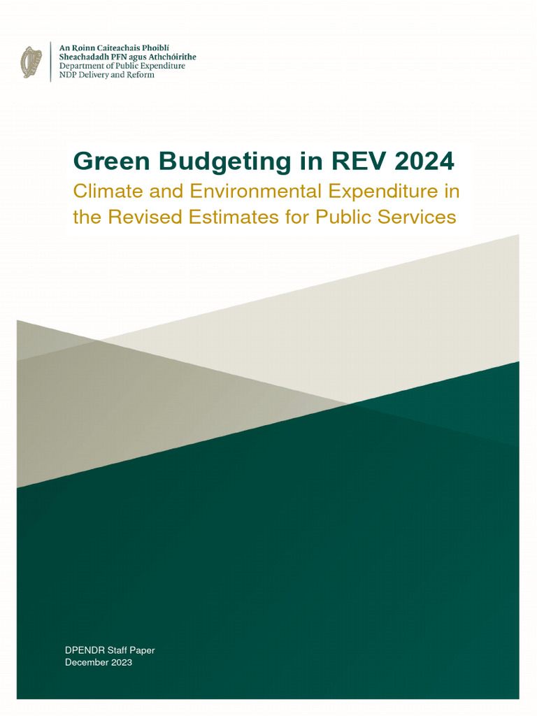 Green Budgeting in Ireland's 2024 REV | PDF | Climate Change Mitigation ...