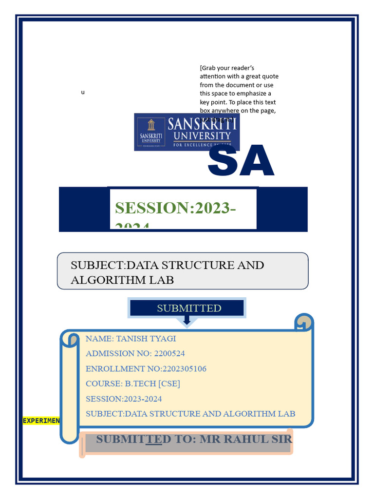 1dsa - Jaykishor | PDF | Queue (Abstract Data Type) | Software Engineering