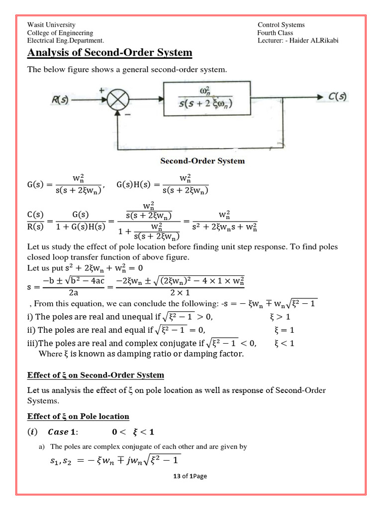 Second Order | PDF | Computer Engineering | Applied Mathematics