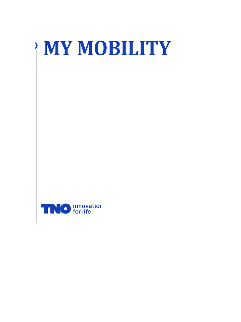 Tno Mobility | PDF | Public Transport | Lease