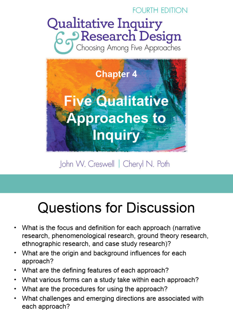 Five Qualitative Research Approaches | PDF | Qualitative Research ...