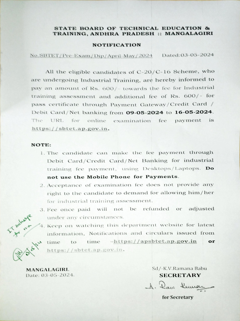 Industrial Training Fee | PDF