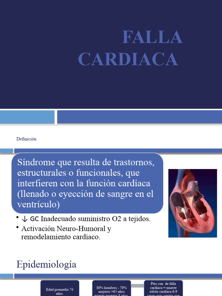 Falla Cardiaca | PDF | Insuficiencia cardíaca | Corazón