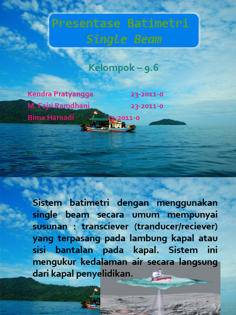 Batimetri Single Beam dan Koreksi | PDF