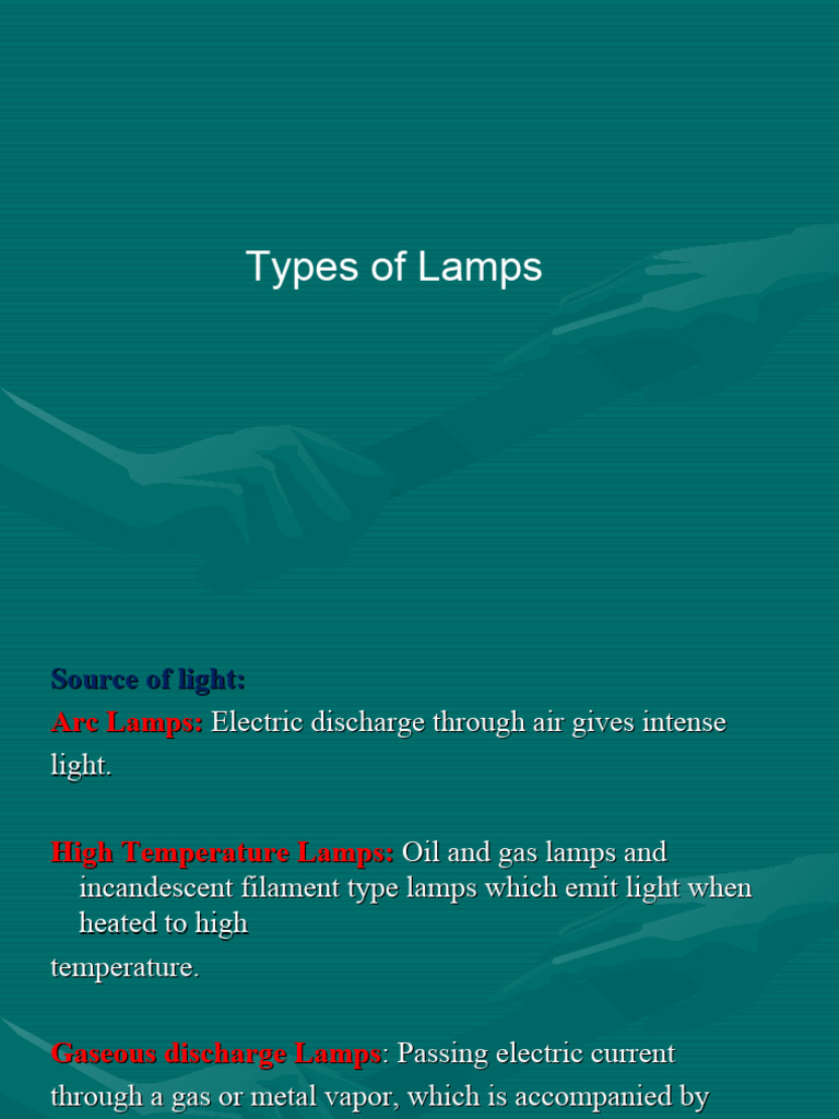 Overview of Lamp Types and Features | PDF | Incandescent Light Bulb ...