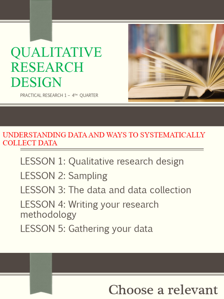 Qualitative Research Design Overview | PDF | Qualitative Research ...
