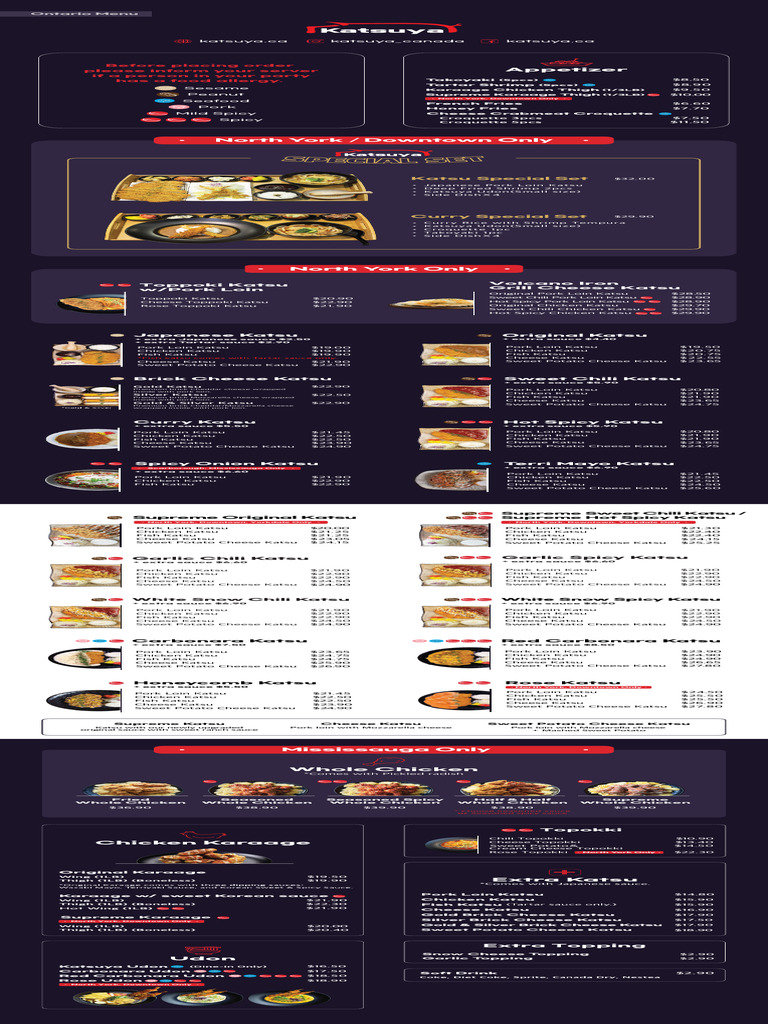 Katsuya-menu-ON-2024 Mar 14 | Download Free PDF | Sauce | East Asian ...