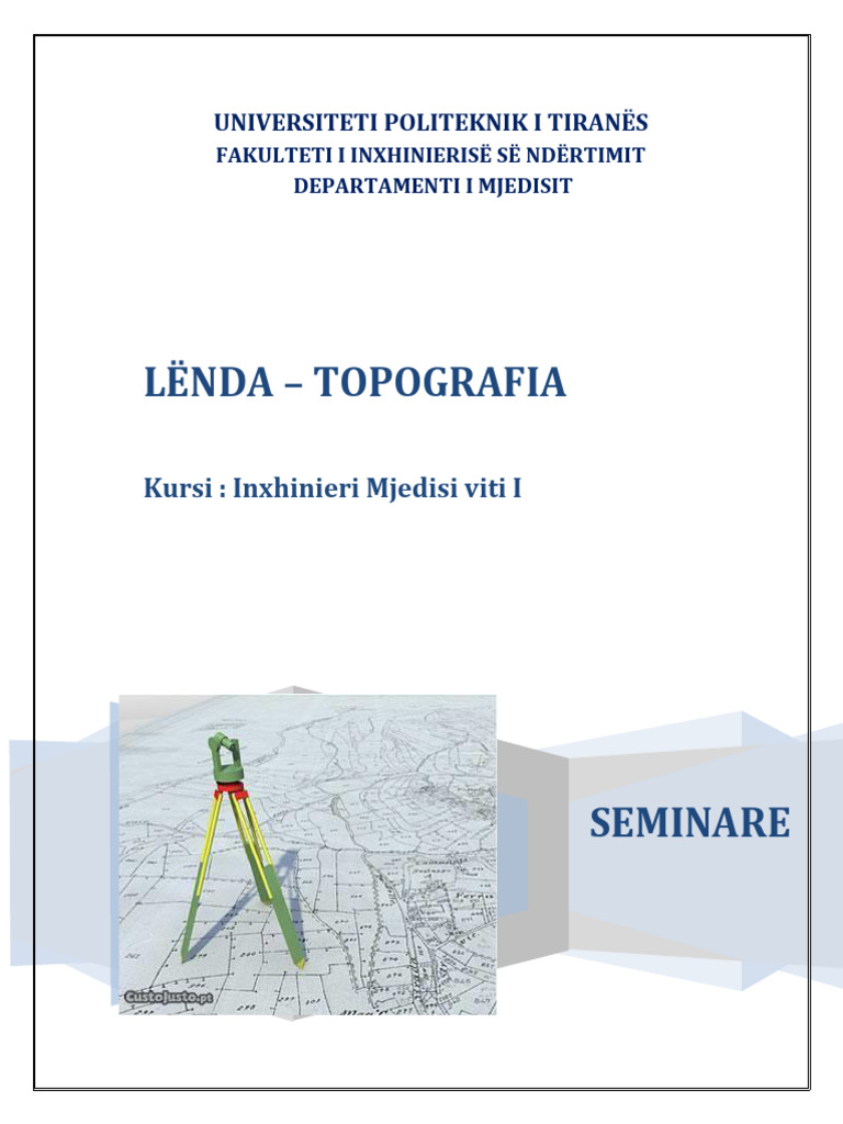 4 - Kap5 Seminar 2 - Topografi Mjedis | PDF
