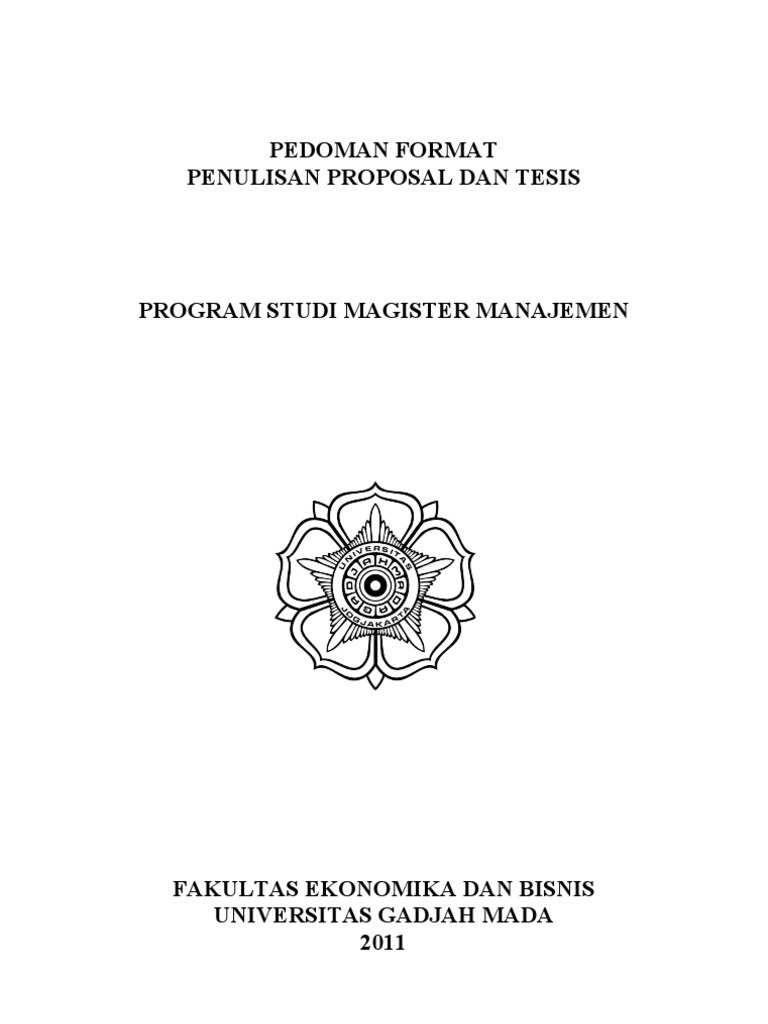 Format Thesis MM UGM | PDF