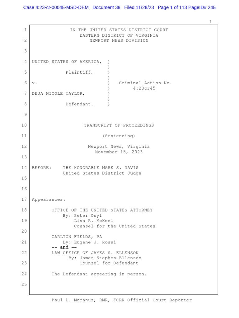 TRANSCRIPT: Mother of Six-Year-Old Newport News Boy Who Shot Teacher ...