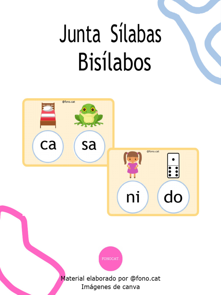 Junta de Sílabas Bisílabas | PDF | Artes del Lenguaje y Comunicación