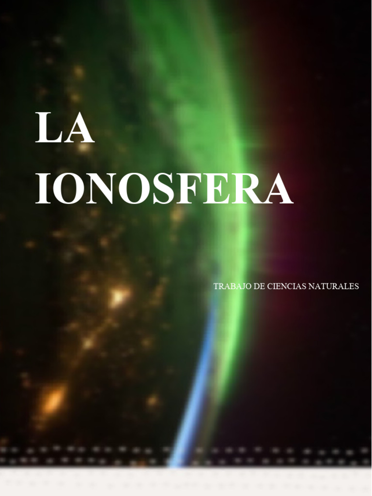 La Ionosfera 2 | Descargar gratis PDF | Ionosfera | Atmósfera
