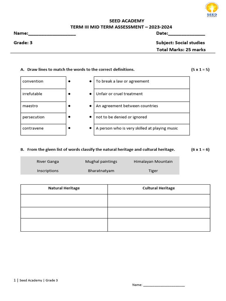 G3 Term III Mid Term Assessment | PDF | Justice | Crime & Violence
