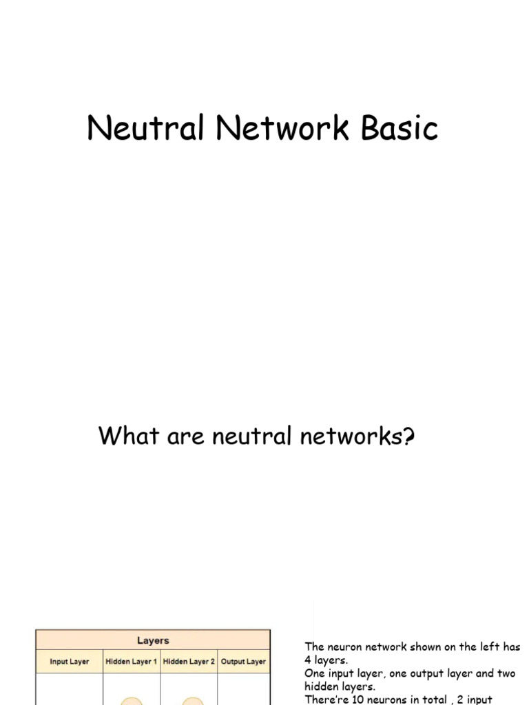 Understanding Neural Networks Basics | PDF | Artificial Neural Network ...