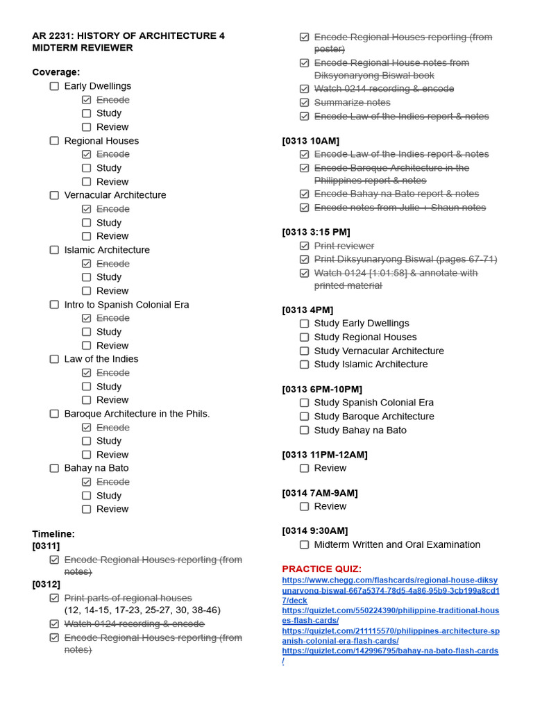 Midterm Review: Philippine Architecture | PDF | Mosque