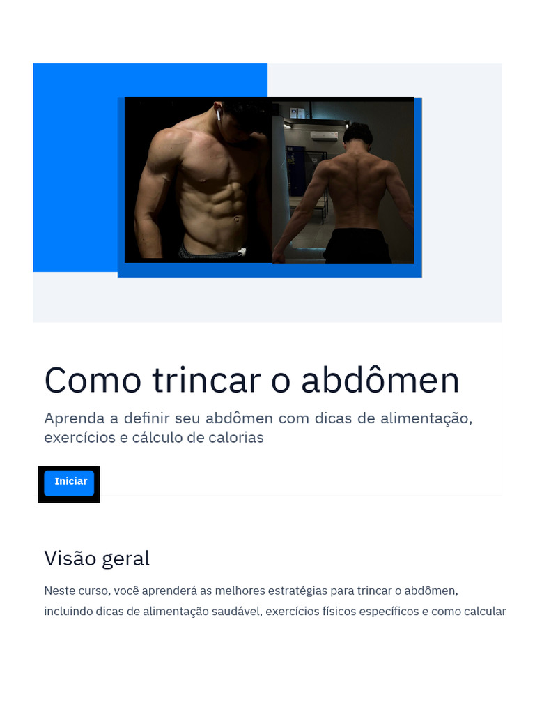 Dicas para Trincar o Abdômen Eficazmente | PDF | Alimentos | Nutrientes