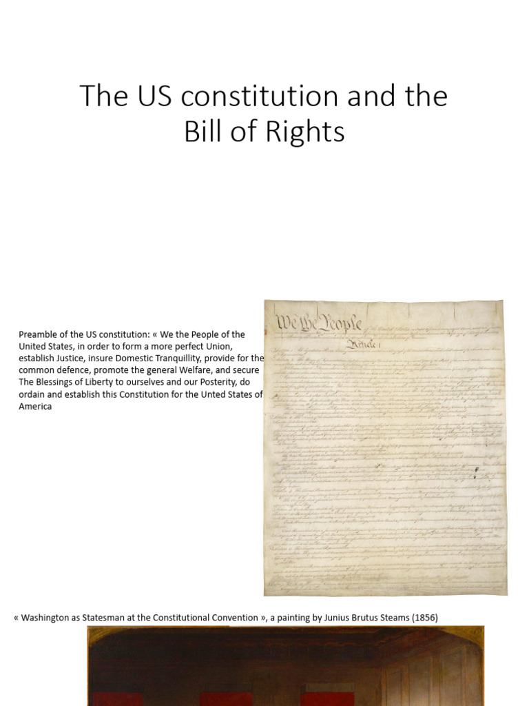 The US Constitution and The Bill of Rights | PDF | United States Bill ...