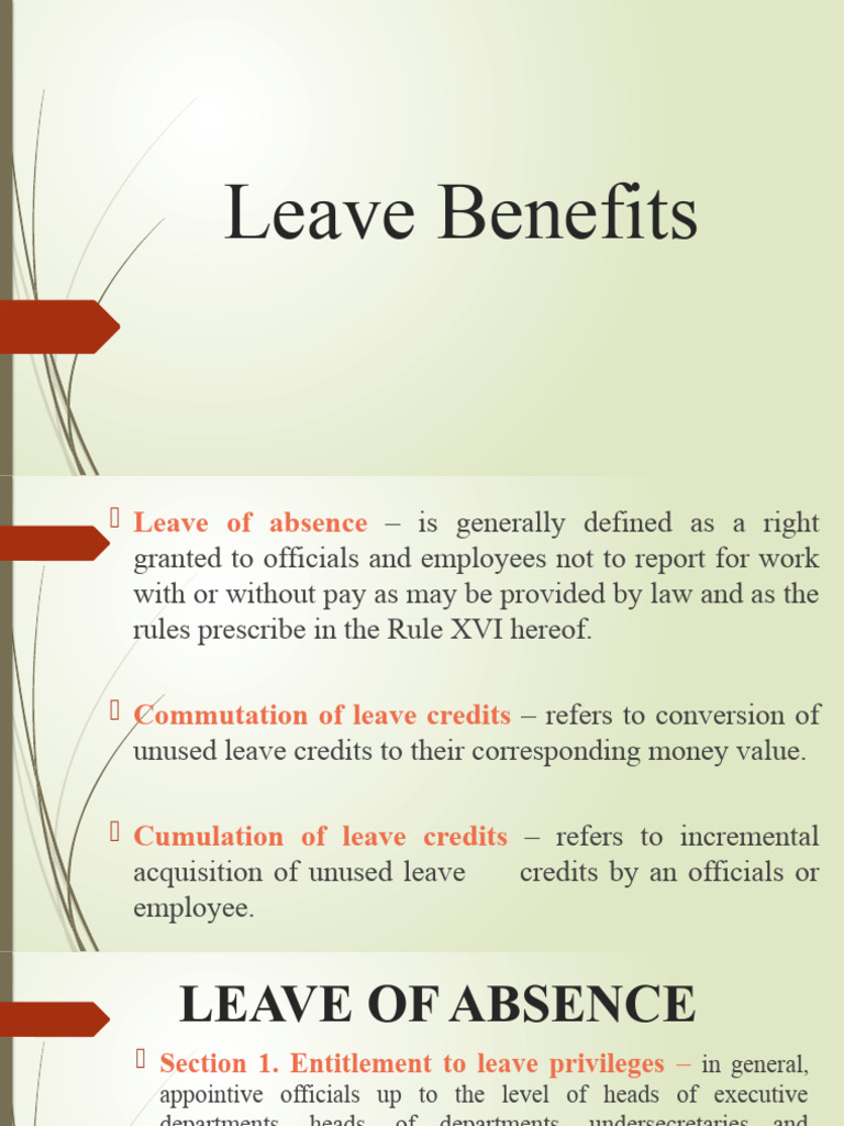 Commutation and Monetization of Leave Credits | PDF | Sick Leave | Vacation