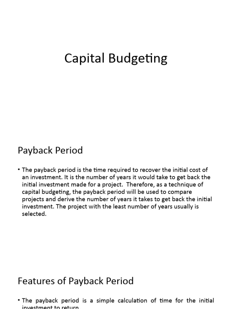 Unit 5 Capital Budgeting Techniques | PDF | Discounted Cash Flow | Capital Budgeting