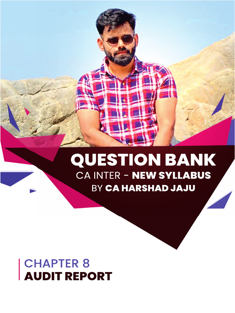 CA Inter (QB) - Chapter 8 | PDF | Auditor's Report | Audit