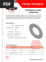 Arandelas ASTM F436: Guía Técnica | PDF | Acero | Sustancias químicas