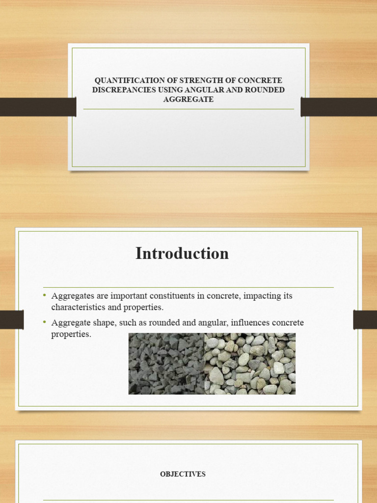 Quantification of Strength of Concrete Discrepancies Using Angular ...