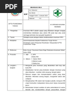 Sop Pemberian Imunisasi HB-0 | PDF | Kesehatan Holistik