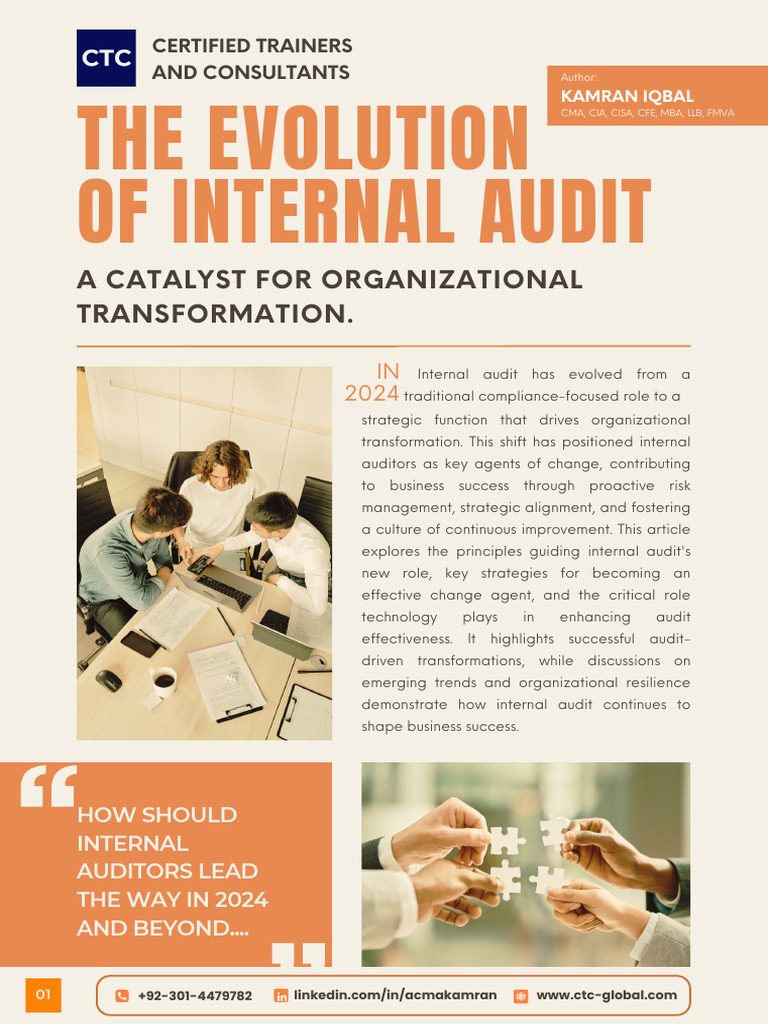 The Evolution of Internal Audit 1714385285 | PDF | Internal Audit | Audit