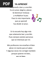 Aprendí a Leer y Escribir | PDF