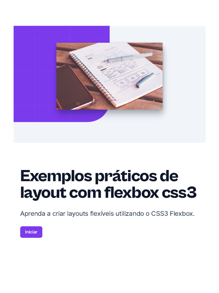 exemplos-praticos-de-layout-com-flexbox-css3 | PDF | Html | Desenvolvimento Web