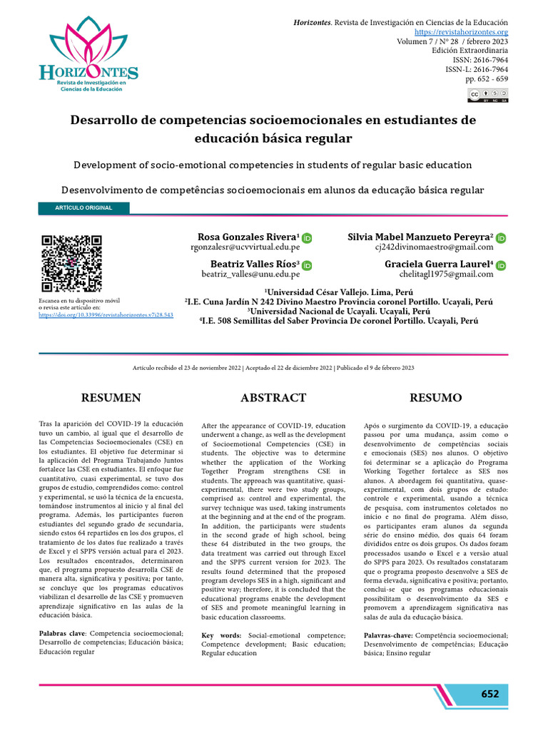 CPSE | PDF | Las emociones | Aprendizaje