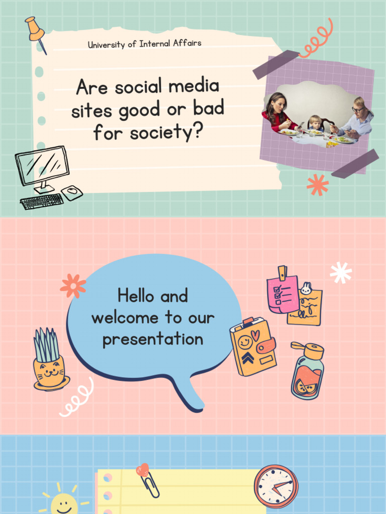 Classroom Rules Education Presentation in Green Blue Pink Journal Core ...