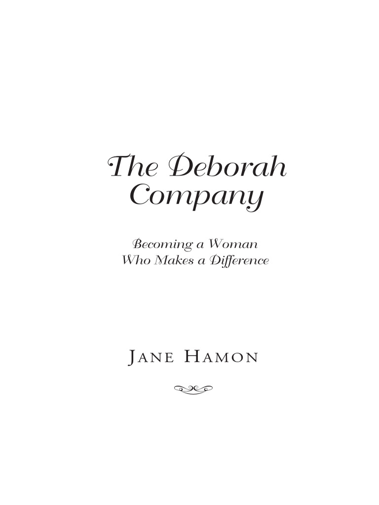 The Deborah Company | PDF | Prophet