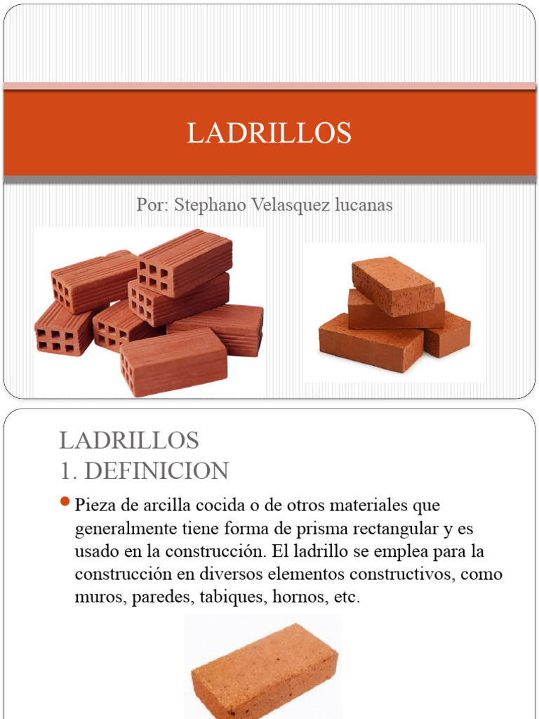LADRILLOS | PDF | Ladrillo | Ingeniería de Edificación