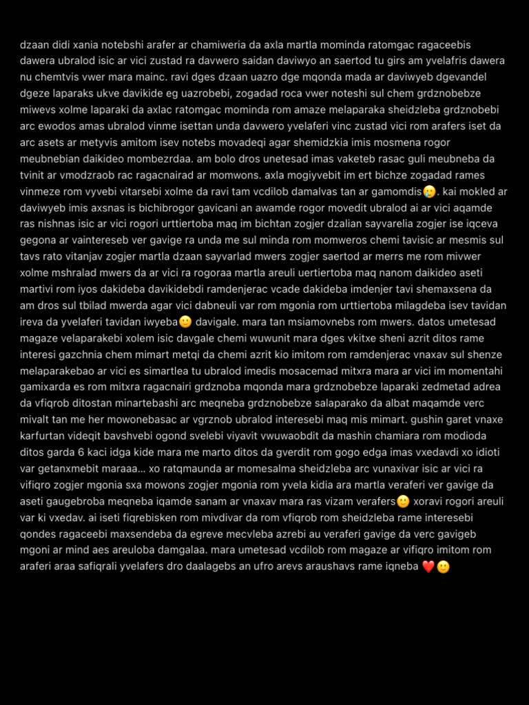 Dzaan Didi Xania Notebshi Arafer Ar Chamiweria Da Axla Martla Mominda | PDF