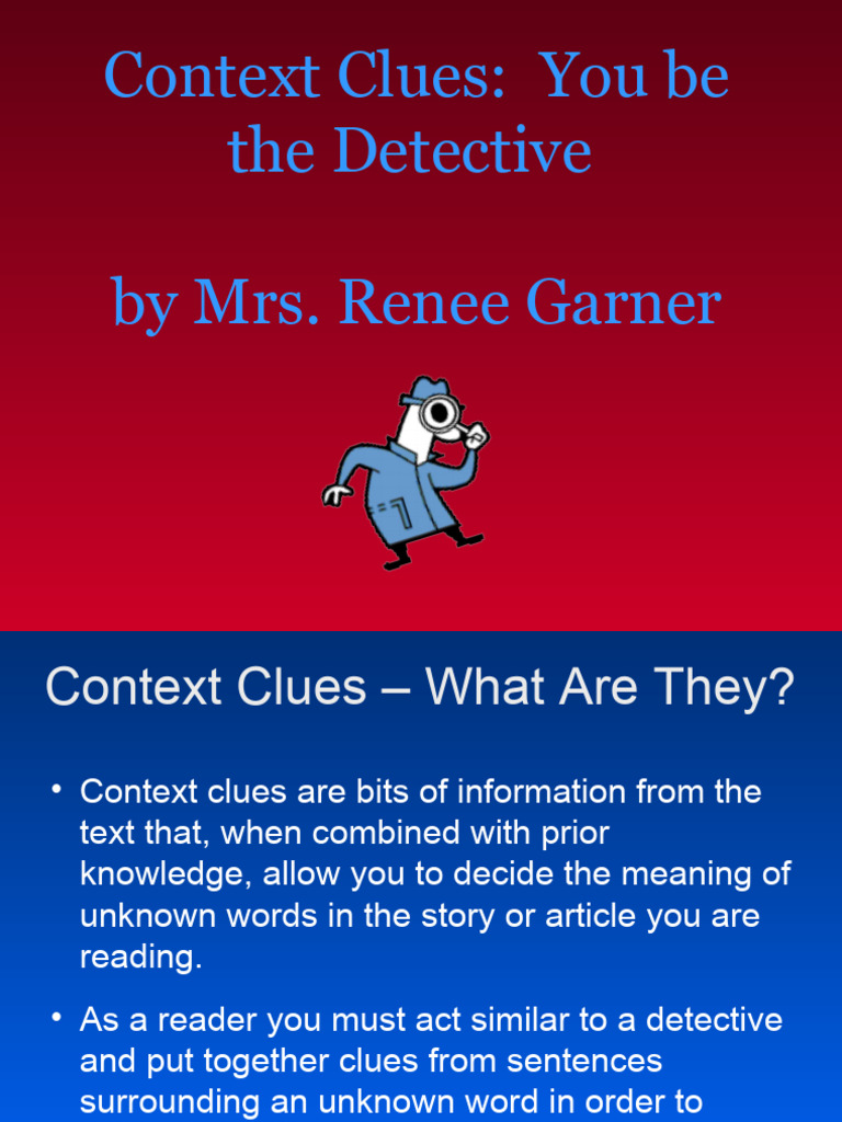 Understanding Context Clues in Reading | PDF | Word | Definition