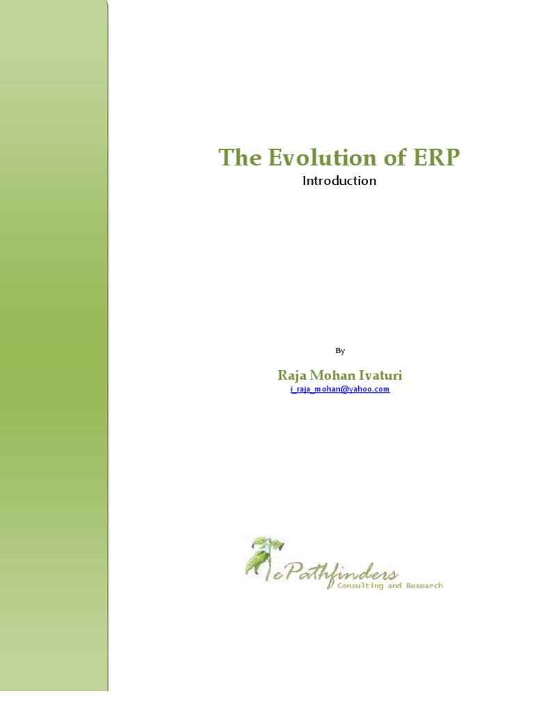 The Evolution of ERP | PDF | Enterprise Resource Planning | Supply ...