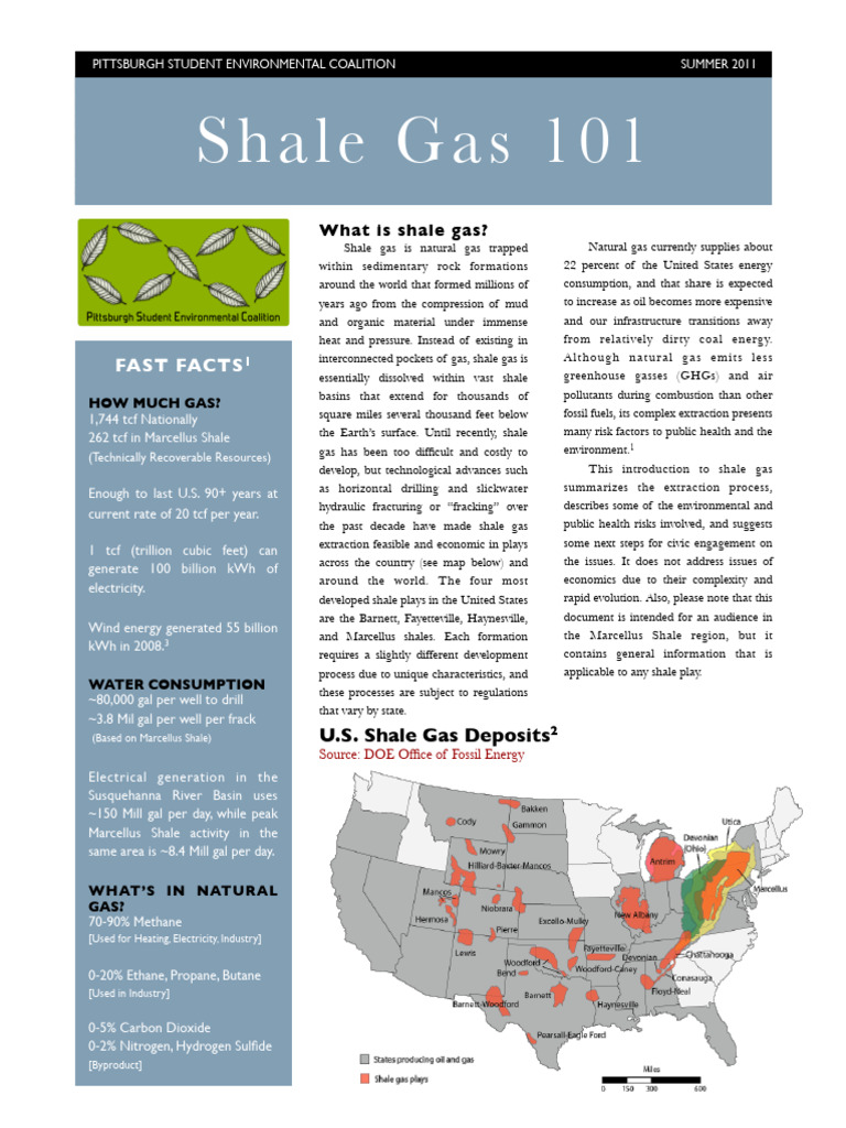Shale Gas 101 Summer20111 | PDF | Natural Gas | Shale Gas