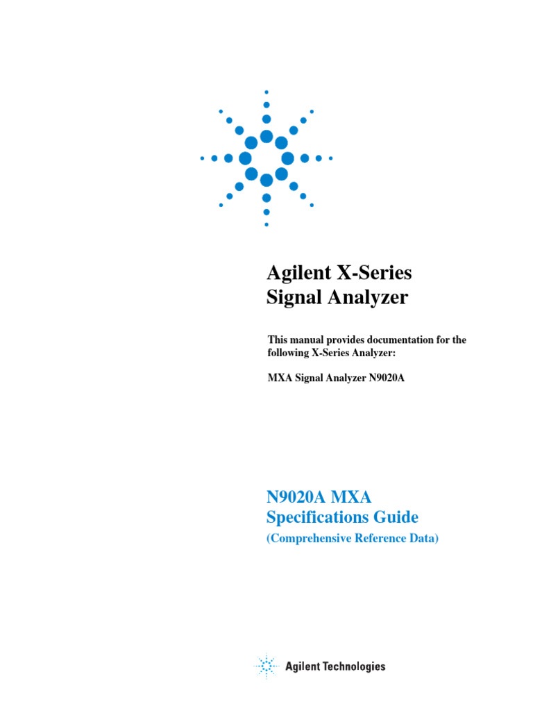 Analisador de Sinais N9020 | Download Free PDF | Electronics | Computer ...