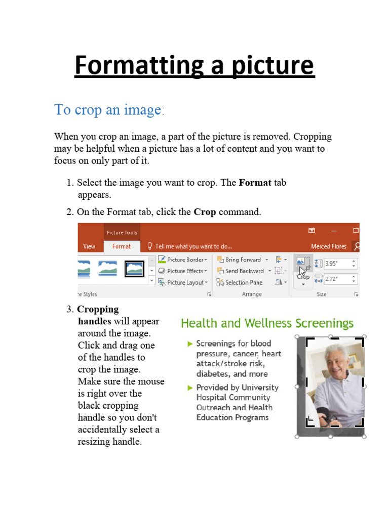 Formatting A Picture | PDF | Imaging | Vision