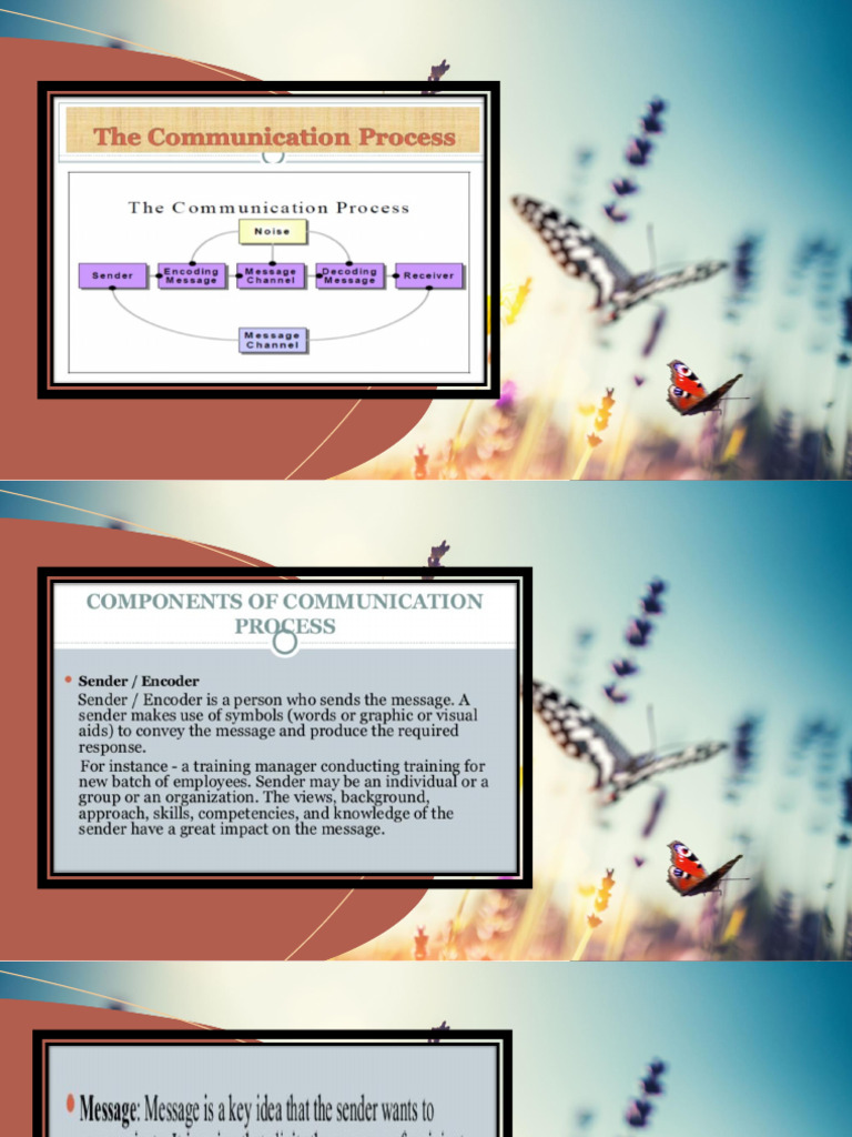 Process, Barriers & 7 C's For Effective Communication-1 | PDF